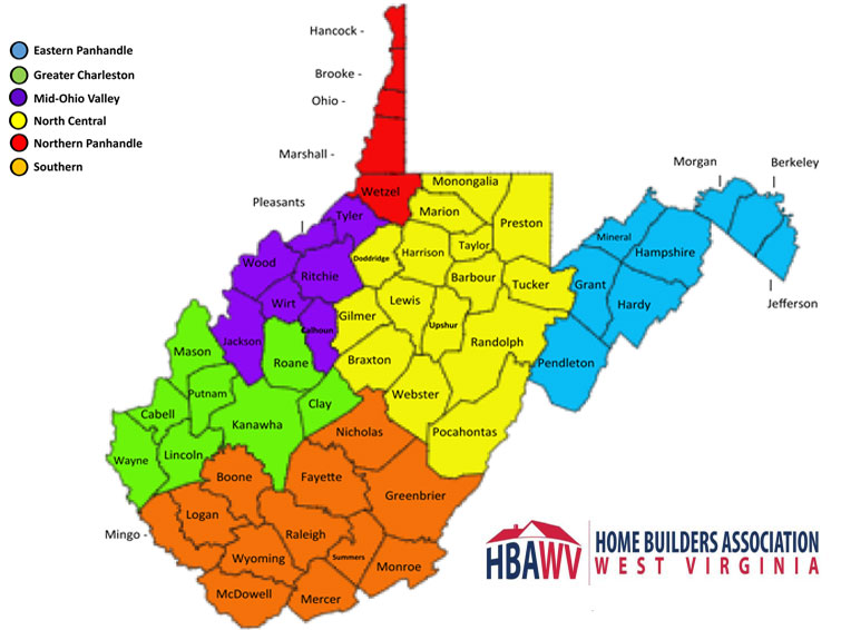 Local Association Map – Home Builders Association of West Virginia